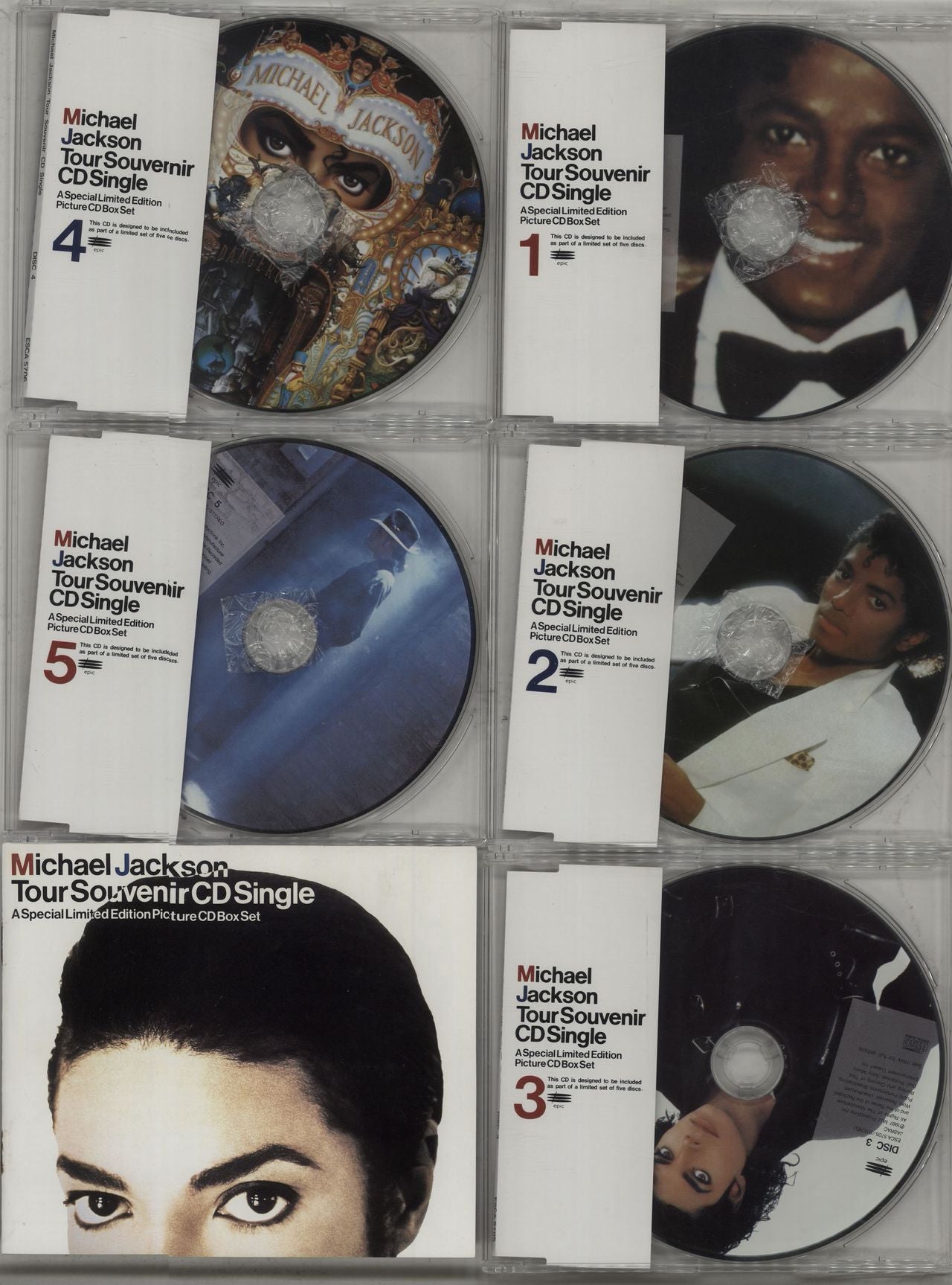Michael Jackson Tour Souvenir CD Single Japanese Cd single boxset — RareVinyl.com